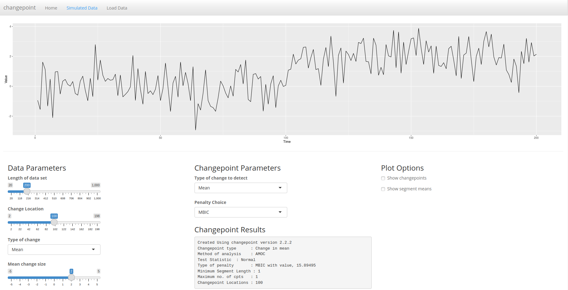 Shiny Dashboard for Changepoint Detection | Tom Grundy